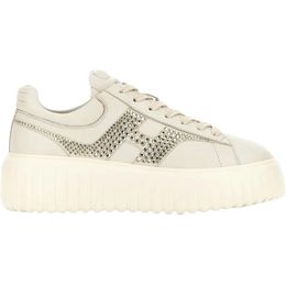 Hogan Low-Top Sneaker - Flat Shoes Yogurt Bianco Marmo - Gr. 39 (EU) - in Weiß - für Damen