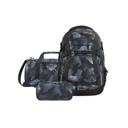 Coocazoo Schulrucksack-Set MATE, Mäppchen Sporttasche in Grey Rocks | Gr.: onesize