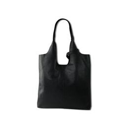 Toscanto Shopper Leder schwarz ca. 37cm | Gr.: onesize