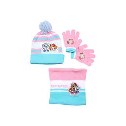 3-tlg. Winter Mütze Set: PAW PATROL in Bunt | Gr.: onesize