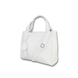 Leder Schultertasche, Shopper Toscanto Tasche weiß ca. 33cm | Gr.: onesize