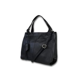 Leder Schultertasche, Shopper Toscanto Tasche schwarz ca. 33cm | Gr.: onesize