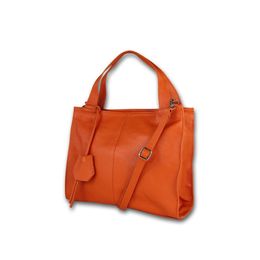 Leder Schultertasche, Shopper Toscanto Tasche orange ca. 33cm | Gr.: onesize