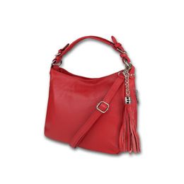 Leder Schultertasche, Shopper Toscanto Tasche rot ca. 30cm | Gr.: onesize