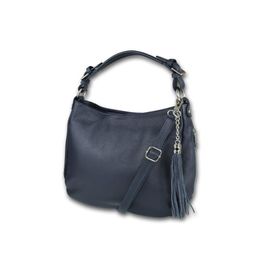 Leder Schultertasche, Shopper Toscanto Tasche blau ca. 30cm | Gr.: onesize