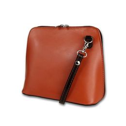 Leder Umhängetasche, Schultertasche Toscanto Tasche cognac, braun ca. 17cm | Gr.: onesize