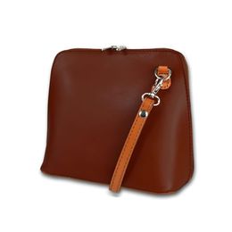 Leder Umhängetasche, Schultertasche Toscanto Tasche braun, dunkelbraun ca. 17cm | Gr.: onesize