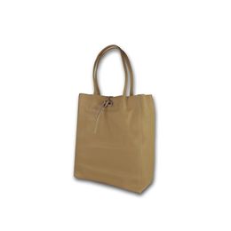 Leder Shopper, Schultertasche Toscanto Tasche braun, beige ca. 30cm | Gr.: onesize