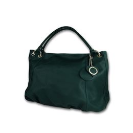 Leder Schultertasche, Henkeltasche Toscanto Tasche türkis ca. 42cm | Gr.: onesize