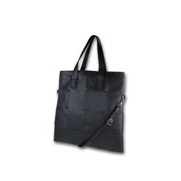 Leder Umhängetasche, Schultertasche Toscanto Tasche schwarz ca. 37cm | Gr.: onesize