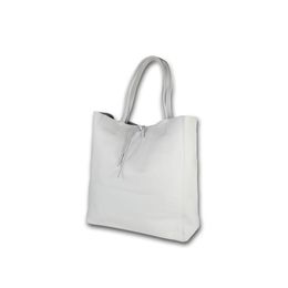Leder Shopper, Schultertasche Toscanto Tasche weiß ca. 30cm | Gr.: onesize