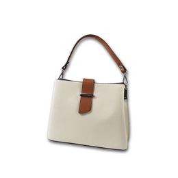 Leder Schultertasche Toscanto Tasche beige, natur ca. 25cm | Gr.: onesize