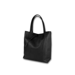 Leder Shopper, Schultertasche Toscanto Tasche schwarz ca. 30cm | Gr.: onesize