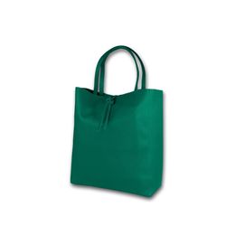 Leder Shopper, Schultertasche Toscanto Tasche türkis ca. 30cm | Gr.: onesize