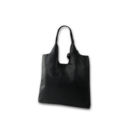 Leder Shopper Toscanto Tasche schwarz ca. 37cm | Gr.: onesize