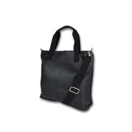 Leder Schultertasche, Shopper Toscanto Tasche schwarz ca. 44cm | Gr.: onesize