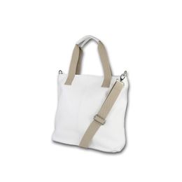 Leder Schultertasche, Shopper Toscanto Tasche weiß ca. 44cm | Gr.: onesize