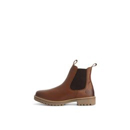 TRAVELIN' Leder-Chelsea-Boots in Hellbraun | Gr.: 47