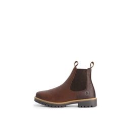 TRAVELIN' Leder-Chelsea-Boots in Braun | Gr.: 44