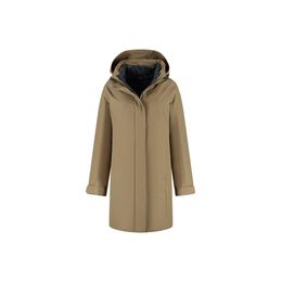 TRAVELIN' 3in1-Regenjacke in Khaki/ Schwarz | Gr.: 3XL