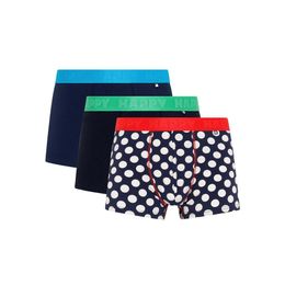 Happy Socks Boxershort 3er Pack in Navy Big Dot | Gr.: L
