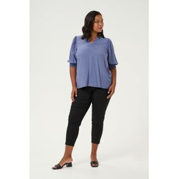 Kaffe curve Langarm-Bluse KCveri Regular fit in Blue Indigo | Gr.: 54