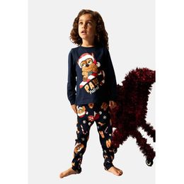 name it Pyjama 'Lava Paw' in blau | Gr.: 104