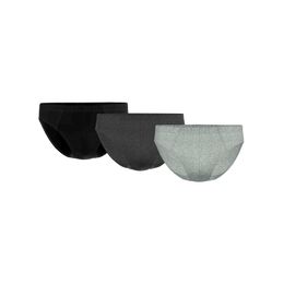 Seidensticker Slip 3er Pack in Schwarz/Grau | Gr.: XXL