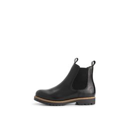 TRAVELIN' Leder-Chelsea-Boots in Schwarz | Gr.: 38