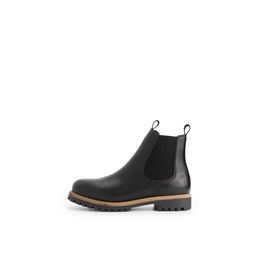 TRAVELIN' Leder-Chelsea-Boots in Schwarz | Gr.: 44