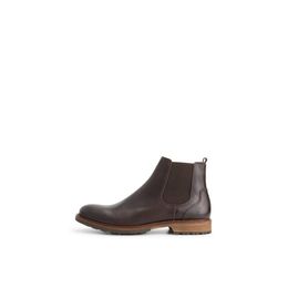 TRAVELIN' Leder-Chelsea-Boots "Winslow" in Braun | Gr.: 45