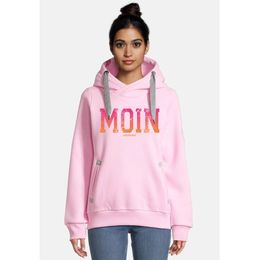 Salzhaut Hoodie SÜNN - MOIN FARBVERLAUF in Rosé-Neon Orange-Neon Pink | Gr.: XL