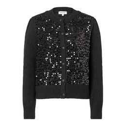 More & More More & More glitzernde Glam-Strickjacke, Paillletten in black | Gr.: 44