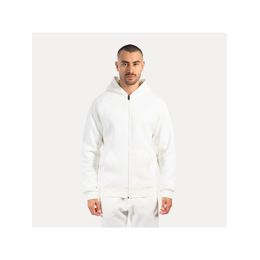 Smilodox Zip Hoodie Yasin in Creme | Gr.: 3XL