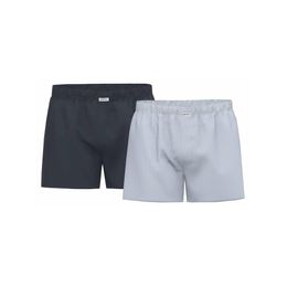 Seidensticker Web-Boxershorts 2er Pack in Blau | Gr.: XXL