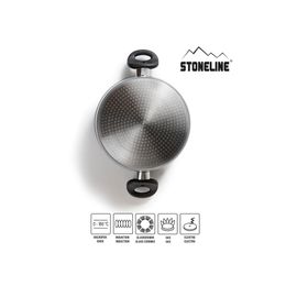 Stoneline Kochtopf | mit Deckel in Anthrazit | Gr.: Ø 20 cm