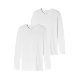Schiesser Longsleeve 95/5 Originals in Wei&szlig; | Gr.: L