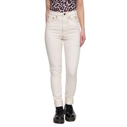 Queen Kerosin High Waist Slim Fit Jeans Betty in naturweiß | Gr.: W34/L30