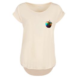 F4NT4STIC Long Cut T-Shirt Colorfood Collection - Rainbow Apple in Whitesand | Gr.: M