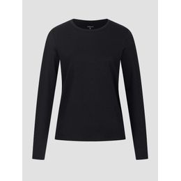 erlich textil Langarmshirt LIGHT TOUCH LONGSLEEVE in schwarz | Gr.: 34