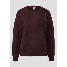 QS Strickpullover in 4925_aubergine | Gr.: XL