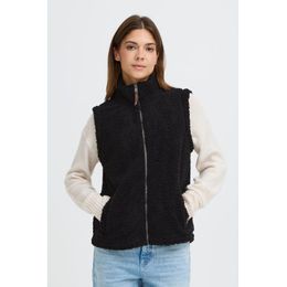 oxmo Fleeceweste OXBERINA VEST in Schwarz | Gr.: S