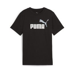 Puma T-Shirt "ESS 2 COLOR No.1 Logo Tee B" in Schwarz | Gr.: 140