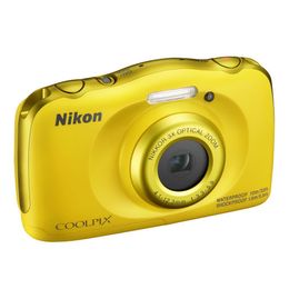 Nikon Kompakt Kamera Coolpix W100 - Gelb + Nikkor Nikkor 3x Optical Zoom 4,1-12,3mm f/3,3-5,9 f/3,3-5,9