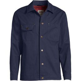 LANDS' END Blake Shelton x Lands' End Utility-Jacke aus Twill, Herren,  Blau, Baumwolle, by Lands' End