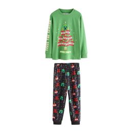 next Schlafanzug Jungen Gr&ouml;&szlig;e 158 gr&uuml;n / rot / schwarz / wei&szlig;