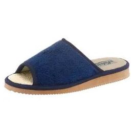 Classic Dog Pantoffel CLASSIC, Damen, Gr. 42, blau (marine), Textil, Schuhe Damenschuh Hausschuh Pantoffeln