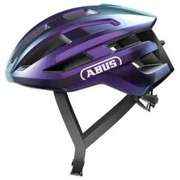 Fahrradhelm Abus "POWERDOME" Gr. L, lila, Helme, L Kopfumfang: 57cm - 61cm, Farbverlauf, gl&auml;nzend
