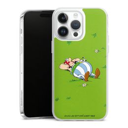 DeinDesign iPhone 14 Pro Max Handy Silikon H&uuml;lle Case transparent Handyh&uuml;lle Asterix Official Licensed Product Obelix Silikon Case