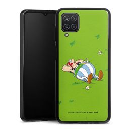 DeinDesign Galaxy A12 Handy Silikon H&uuml;lle Case schwarz Handyh&uuml;lle Asterix Obelix Official Licensed Product